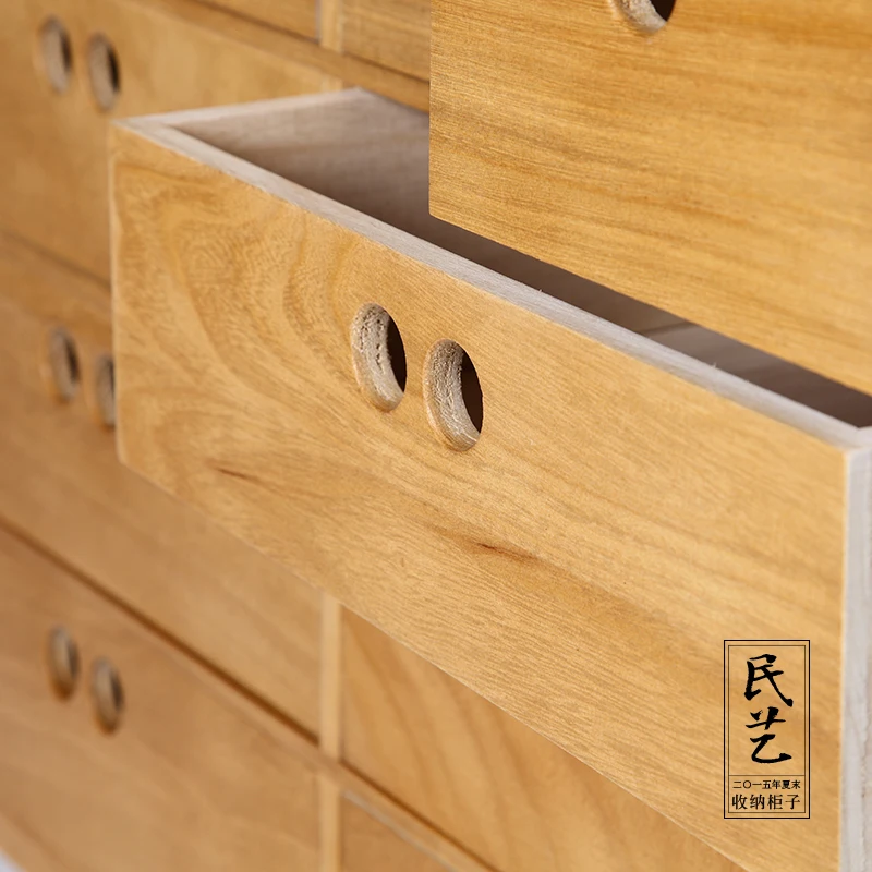 Folk Art Home solid wood drawer storage cabinets wooden lockers Storage ...