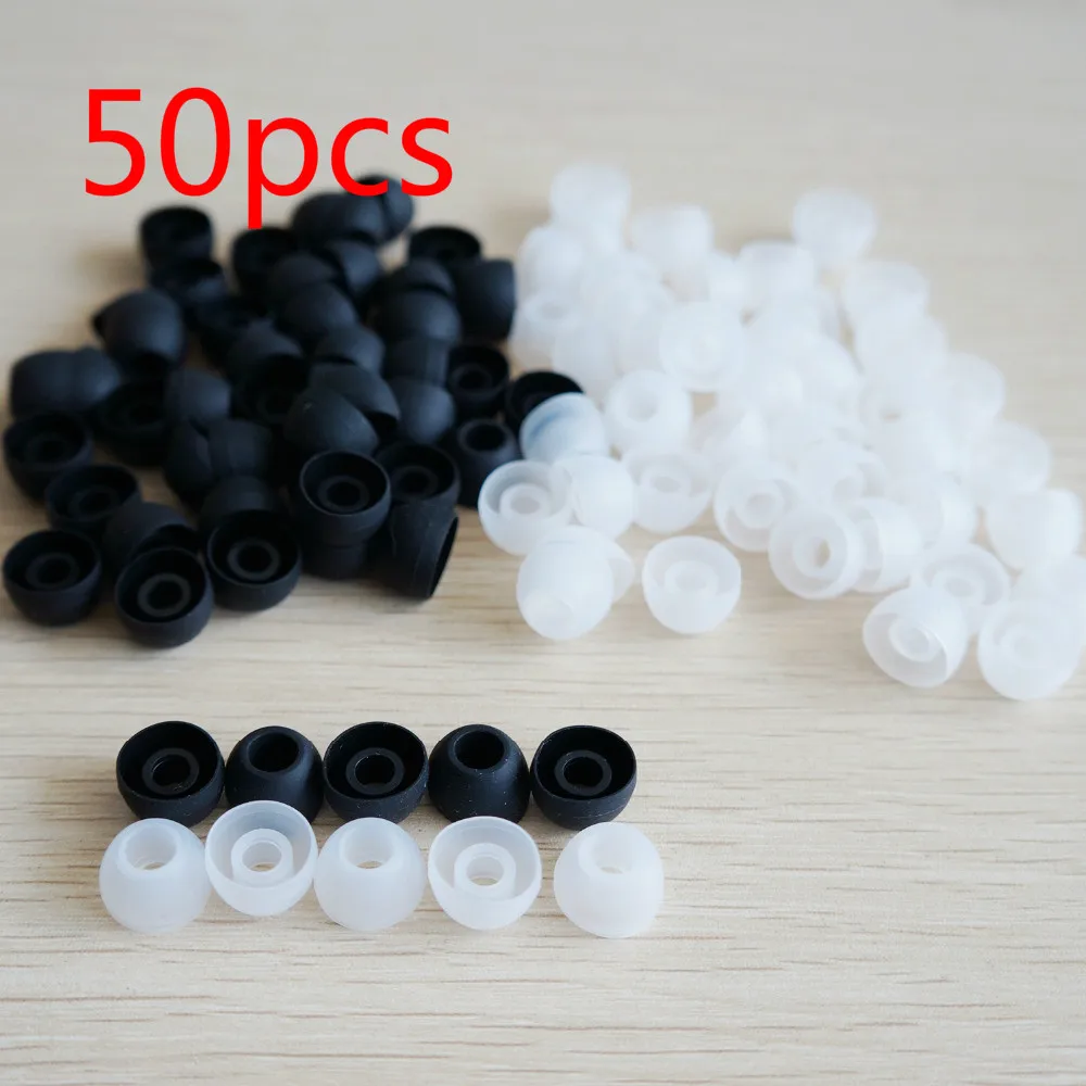 50pcs/lot Silicone Replacement Earbuds Tips For Sony Ear Bud Eartips ...
