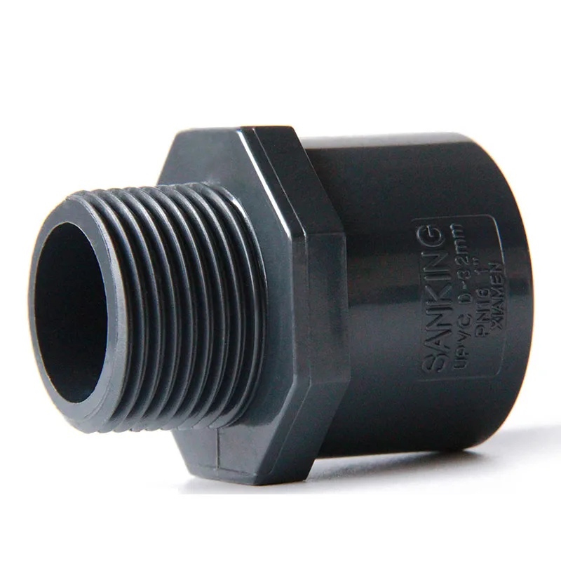 gogo PVC outside thread direct UPVC water supply pipe chemical fittings ...