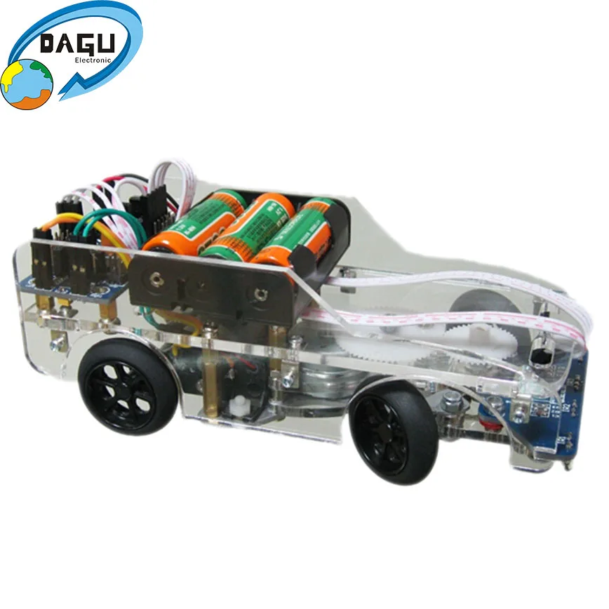 DIY-Acrylic-Robot-Arduino-Programmable-IR-sensor-Robot-Kit-STEAM ...