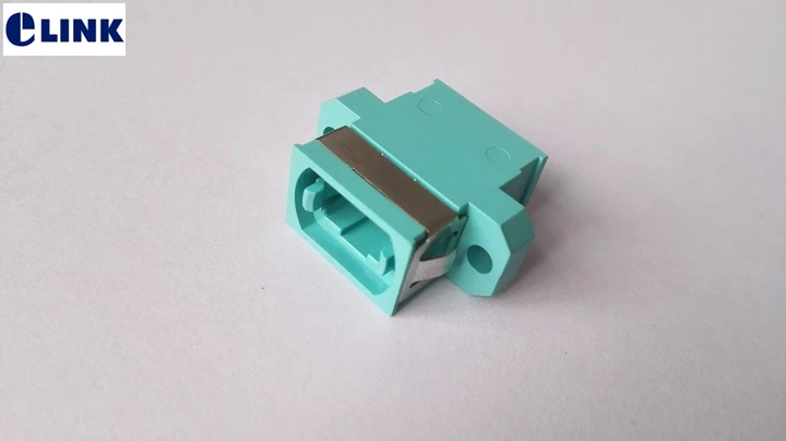 10pcs Mpo Mtp Fiber Coupler Up-down Om3 Aqua Optical Fibre Adapter One ...