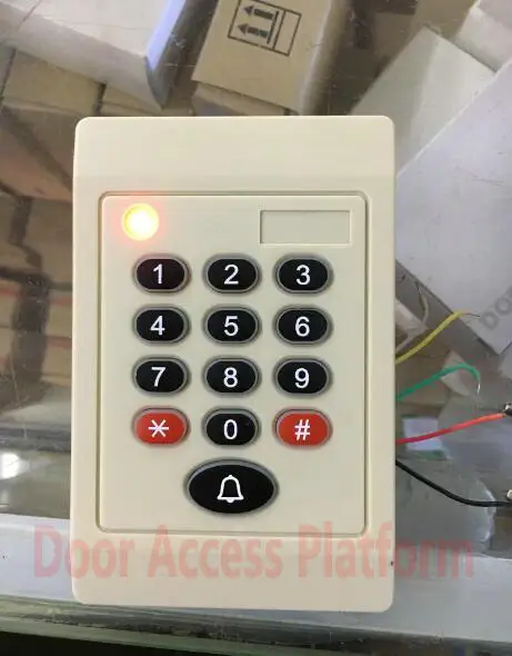 Lector de código Pin de contraseña + tarjeta de identificación o lector ...