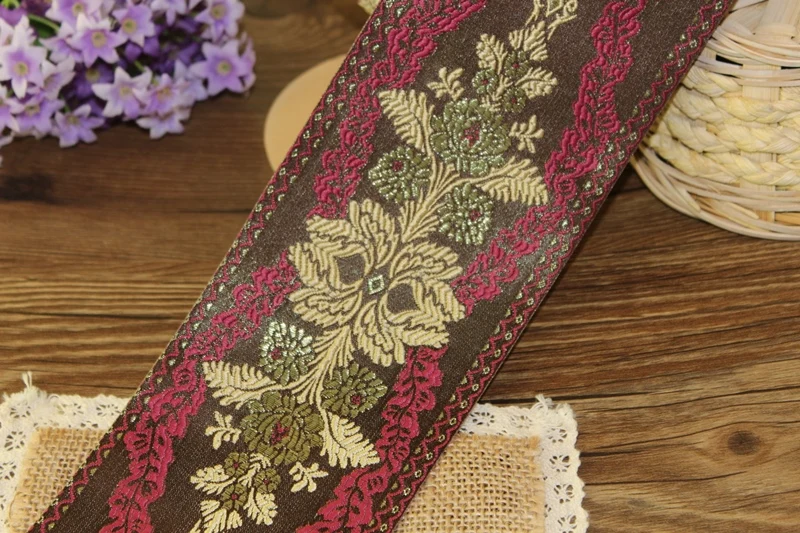 5yards/lot Wide 9cm Woven Jacquard Ribbon Classical Design Curtain And ...