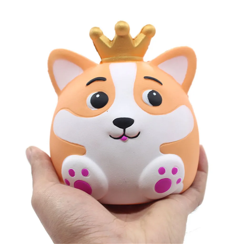 PU เทียม crown fox Squishy ช้า Rising Kawaii Squish ของเล่นเด็กต่อต้าน ...
