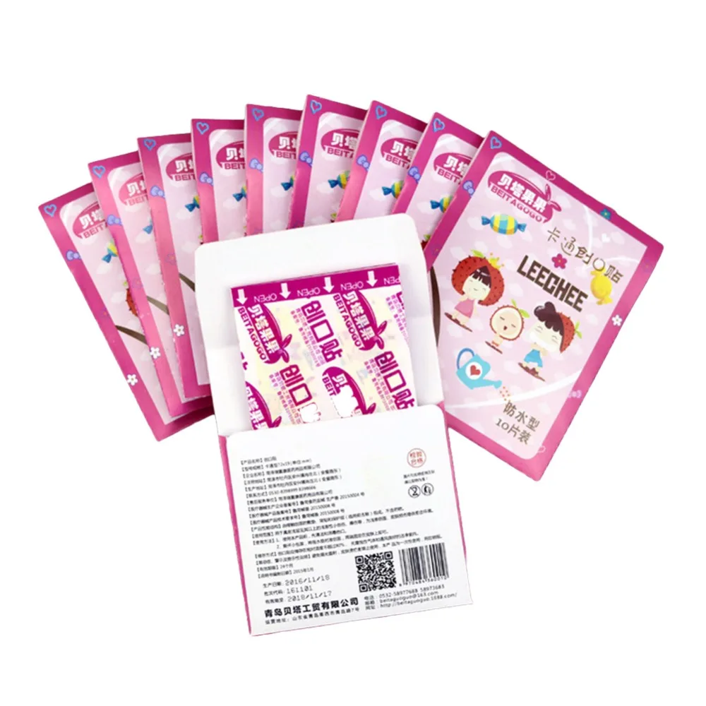 100PCS Waterproof Breathable Cute lovely Cartoon Band Aids Adhesive ...