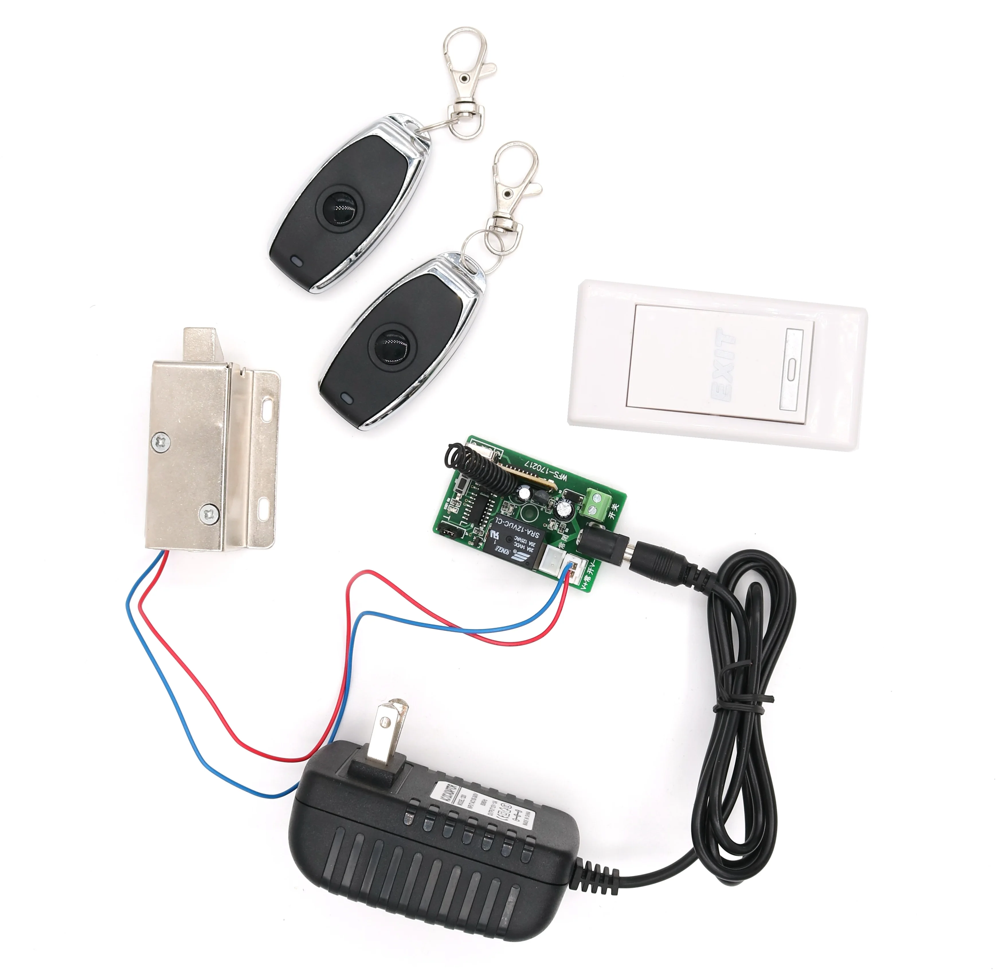 Remote drawer lock mini Electric Bolt Lock with two 315mhz Handle exit ...