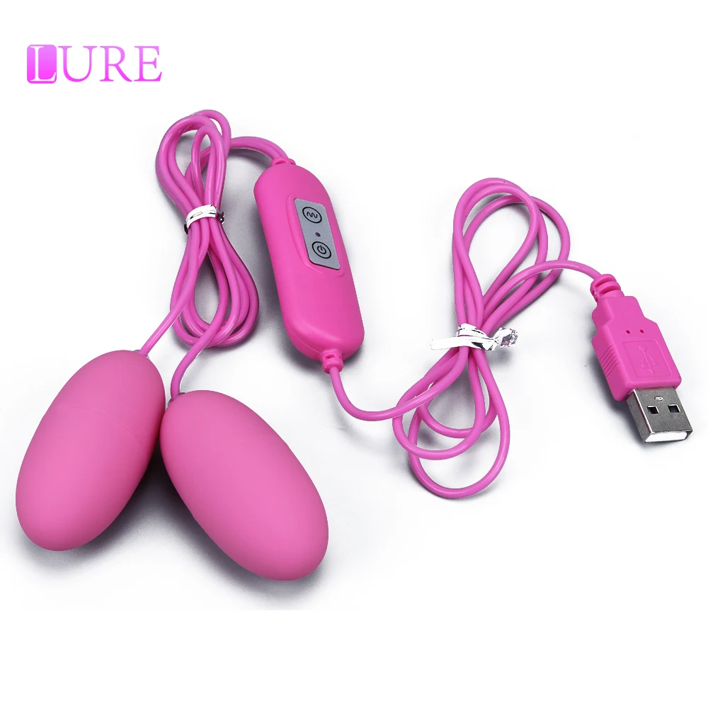 Dual Vibrator Egg Electrical Shocker Clitoris Stimulator 12 Frequency