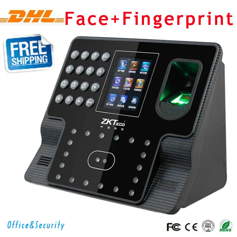 DHL free shipping ZKTeco iface102 Iface 102 Biometric Facial ...