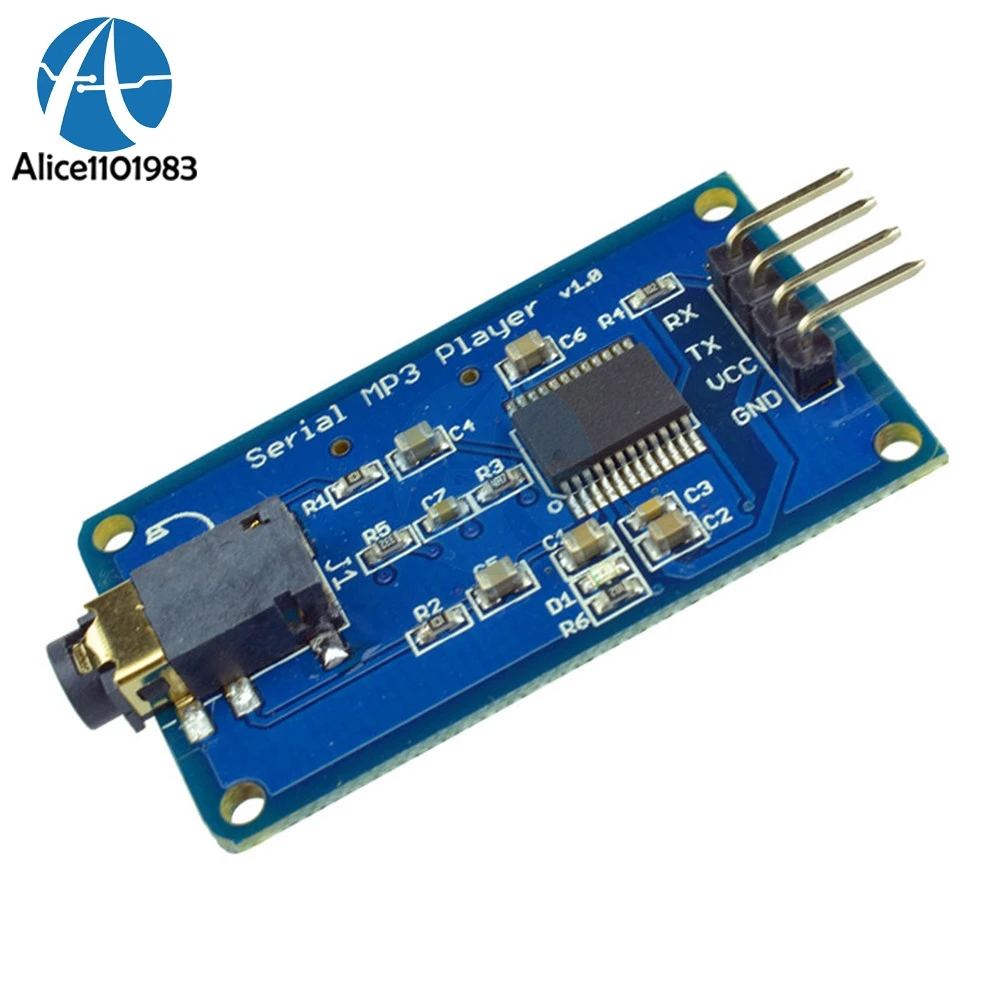 YX5300 UART Control Serial MP3 Music Player Module For Arduino AVR ARM ...