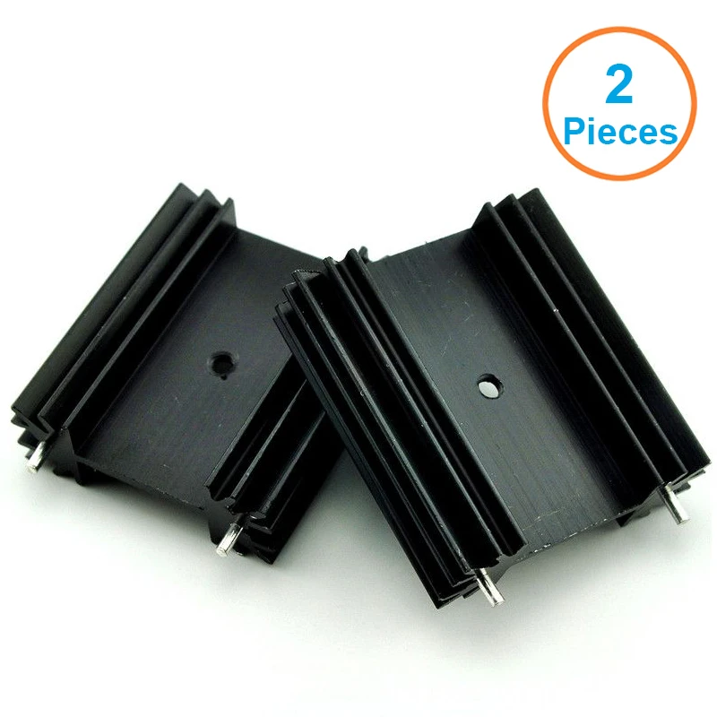 2pcs/lot Double Needle Aluminum Heatsink 38x34x12mm To-247 To247 ...