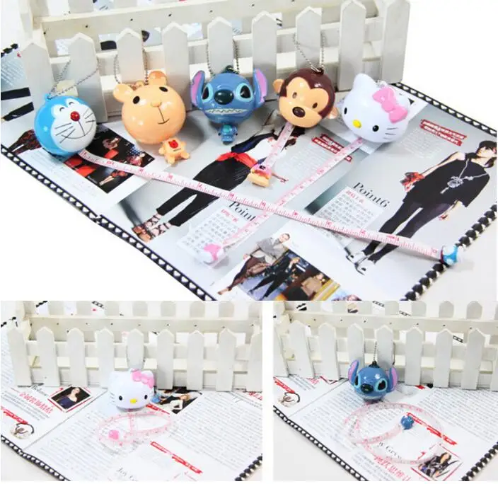 Cute Hello Kitty Ruler Tape measure Telescopic rod portable Can hang ...