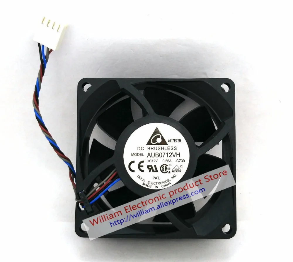 New Original Delta Aub0712vh Dc12v 0.56a 70*70*25mm 4lines Pwm Computer ...