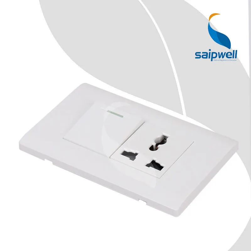 250V 10A wall mounting power electric multifunction socket and switches ...