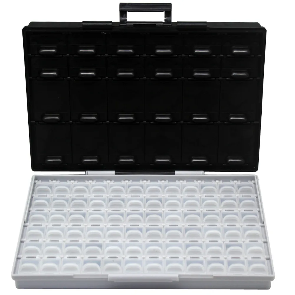 AideTek-24black-anti-static-ESDsafe-72regular-box-IC-chips-diodes ...