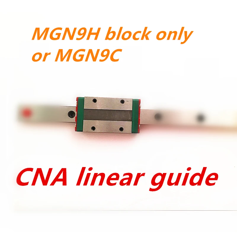 Free shipping MGN9H or MGN9C block for MGN9 MR9 9mm Linear Guide 9mm ...