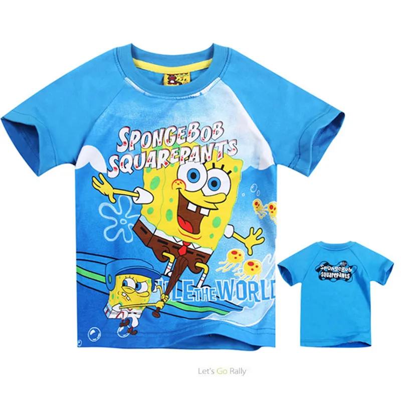 Spongebob children t shirts for kids fashion cartoon t shirt cotton ...