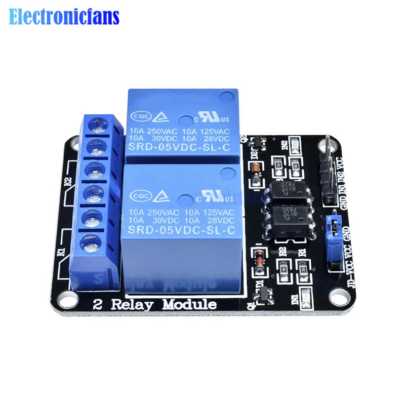 10pcs 5v 2-channel 2 Channel Relay Module Shiled Relay Expansion Board ...