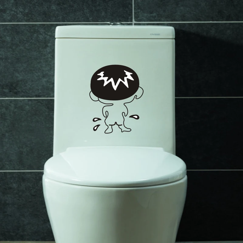 Cartoon-Naughty-Kids-Toilet-Stickers-Interesting-Washing-Bathroom-Decor ...