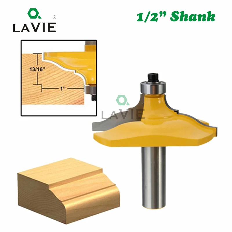 1pc 1/2" Shank Table Corner Bit Molding and Edging Router Bit Classical ...