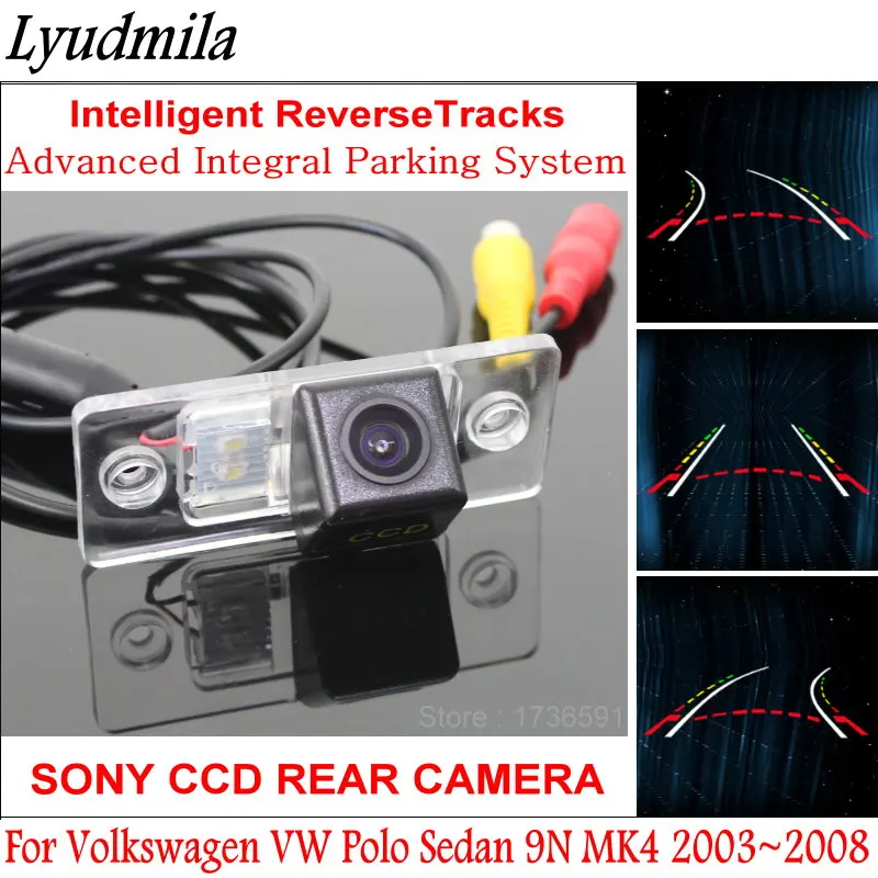 Lyudmila Car Trajectory Camera FOR Volkswagen Polo Sedan 9N MK4 2003 ...