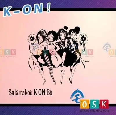 K ON Vinyl Wall Sticker Decal Decor Home Decoration Anime Car Sticker ...