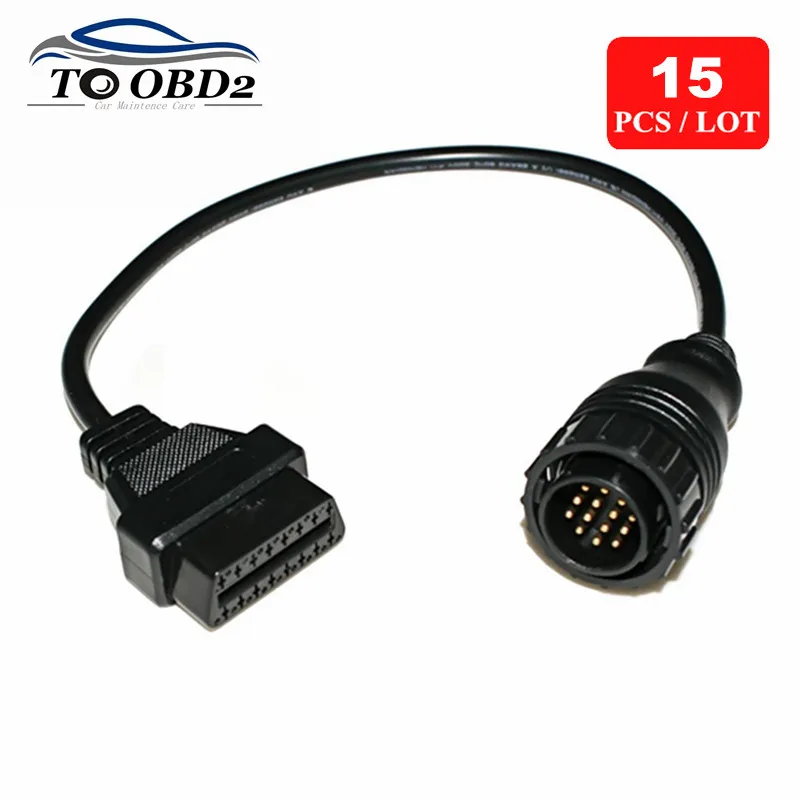 Express DHL 15pcs/Lot Sprinter 14 Pin OBDII Adaptor DLC Connector For ...