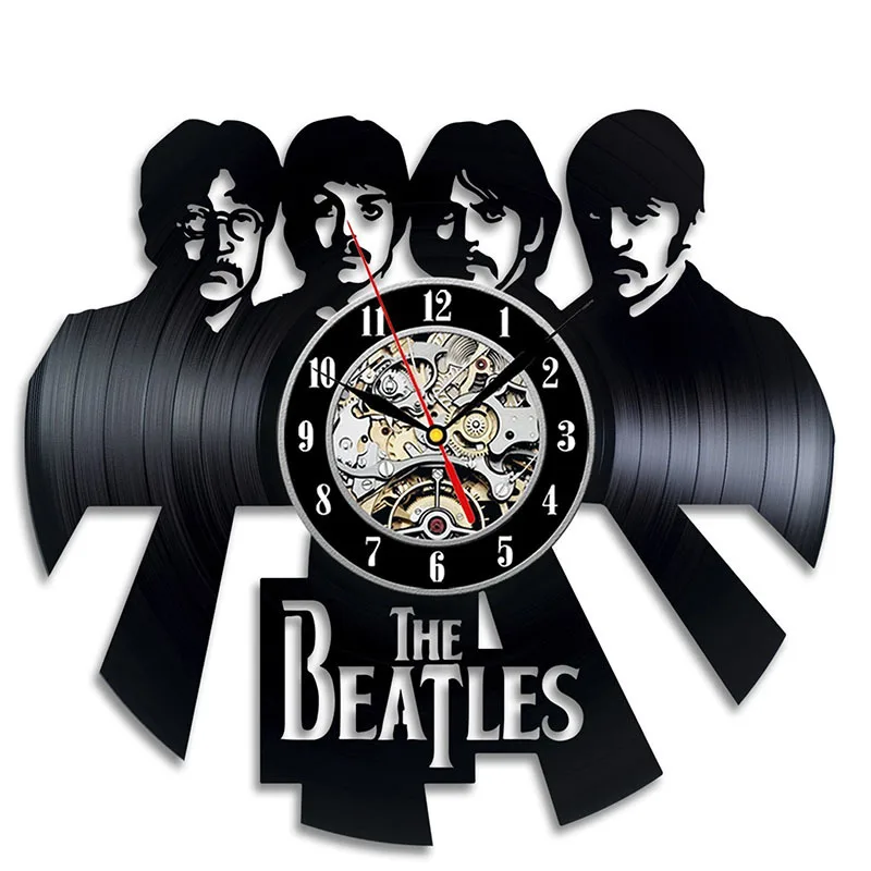 The Popular Band LED Record Clock Creative Vinyl Record Wall Clock ...