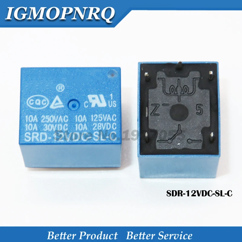5ชิ้น/ล็อตรีเลย์SRD 12VDC SL C SRD 12VDC SL SRD 12VDC SRD 12Vรีเลย์ ...