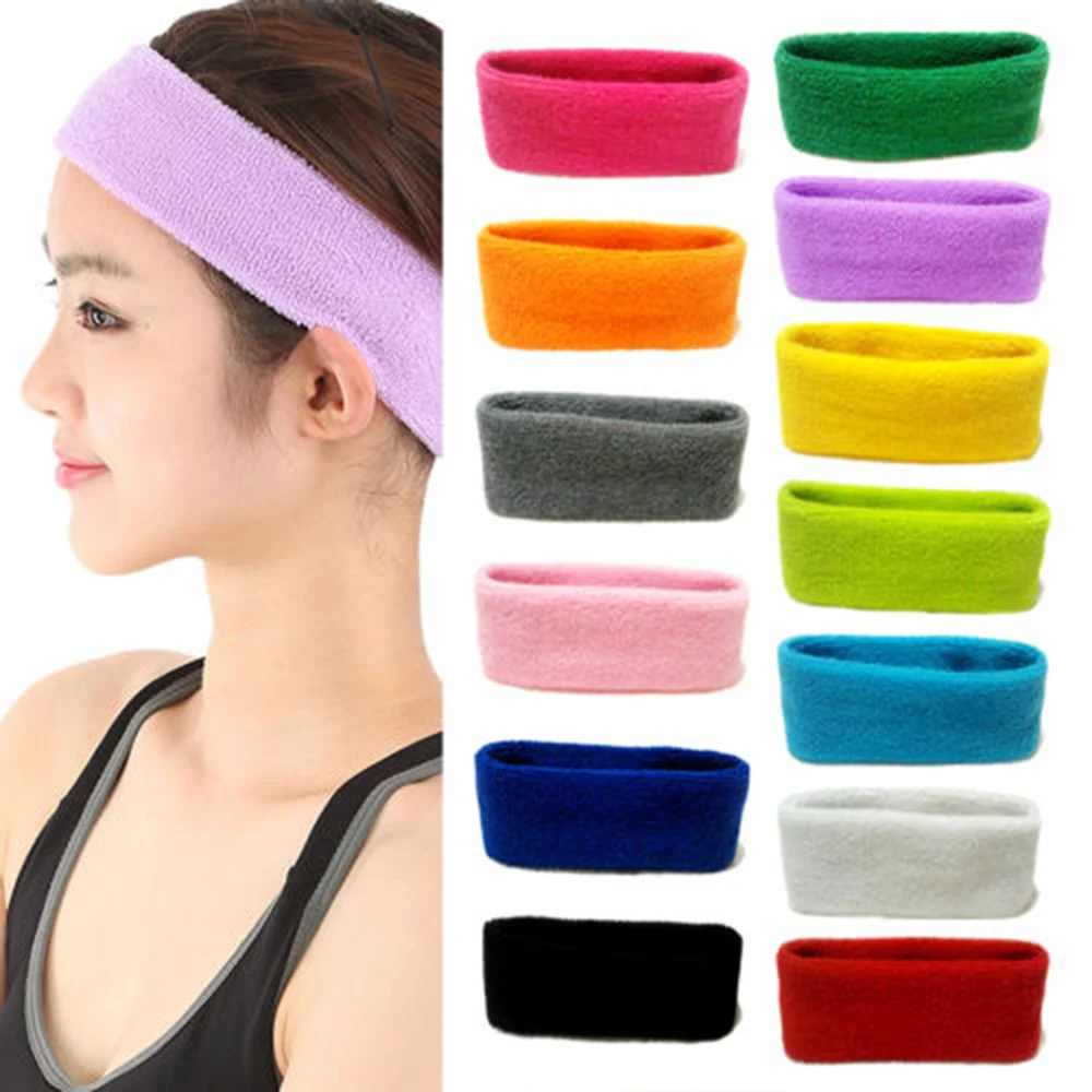Sports Headband Sweatbands Tennis Racket Overgrips Head Band Badminton ...