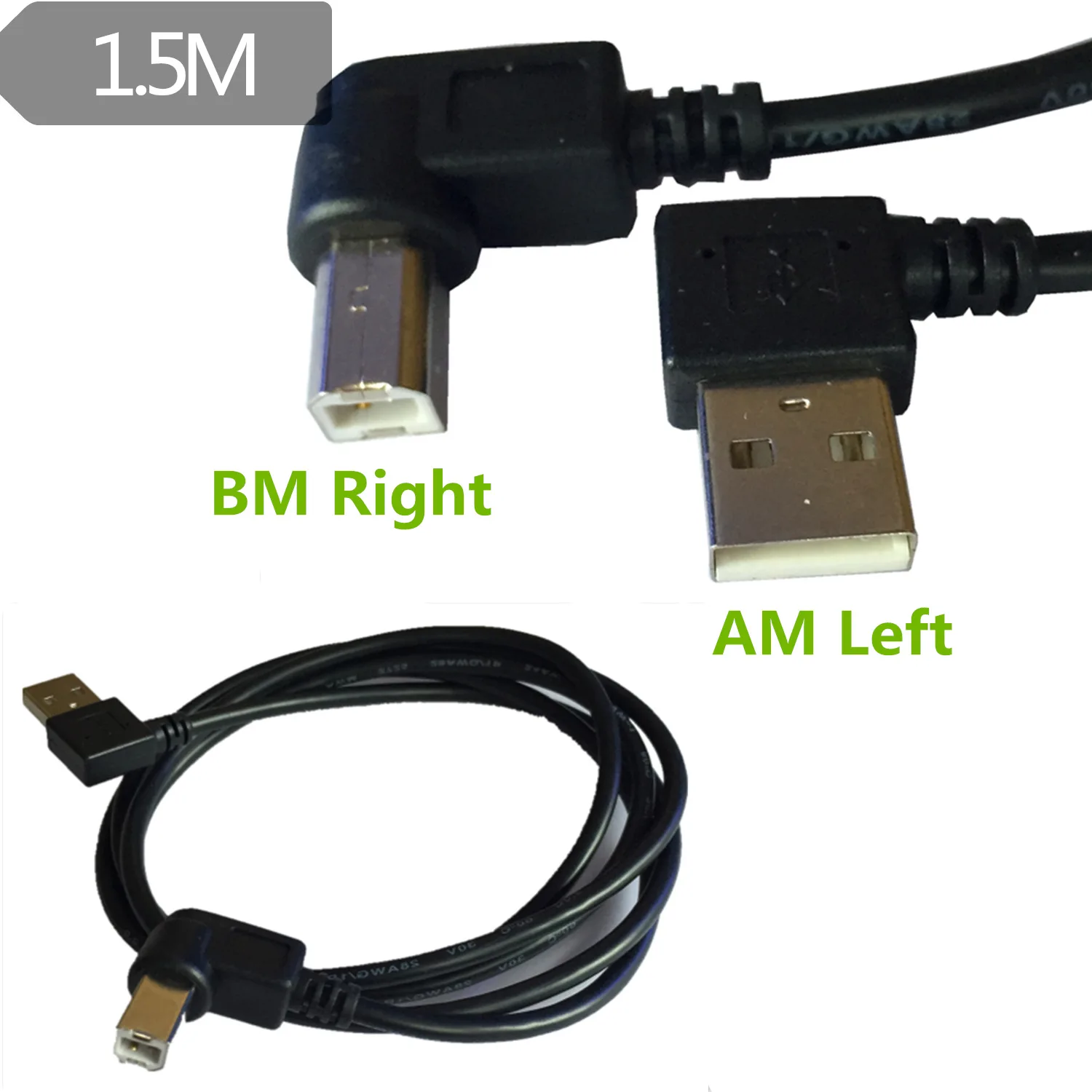 USB printer data line double elbow USB2.0 print line USB elbow printer ...