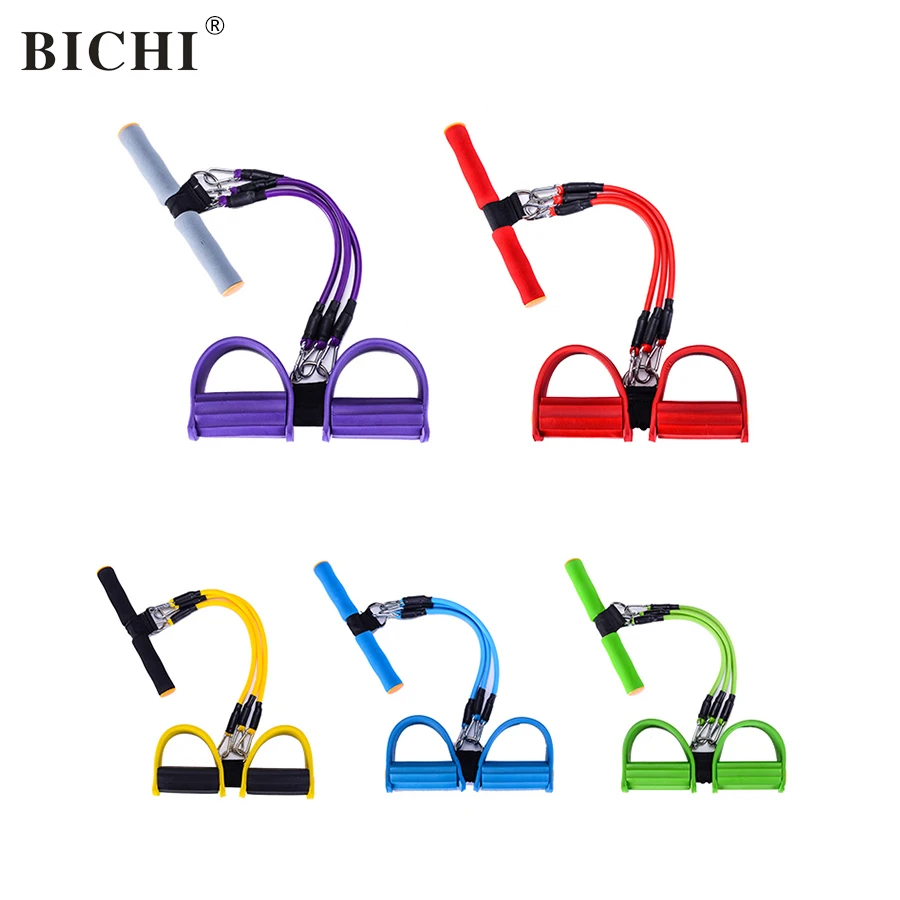 BICHI Multifunctional Latex Tube Pedal Exerciser Fitness Resistance ...