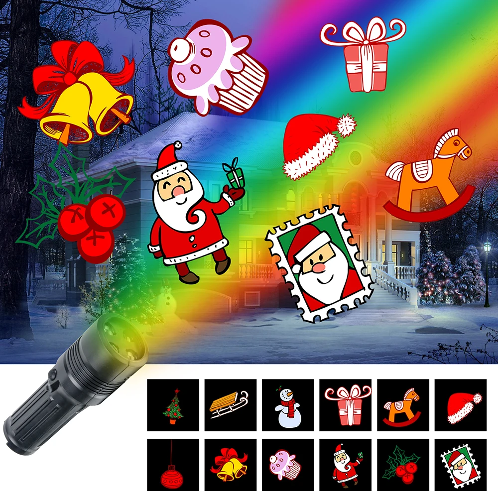 Kmashi LED Cartoon Projector Flashlight Multi purpose Projection Lamp ...