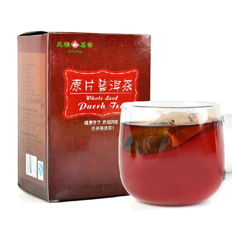 36g ten fu's tea bag 2g*18 origanal whole leaf pu'er tea premium ripe ...