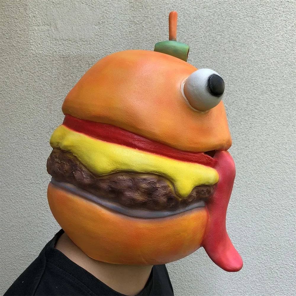 Game Adult Beef Boss Latex Mask Helmet Halloween Cosplay Costumes Full ...