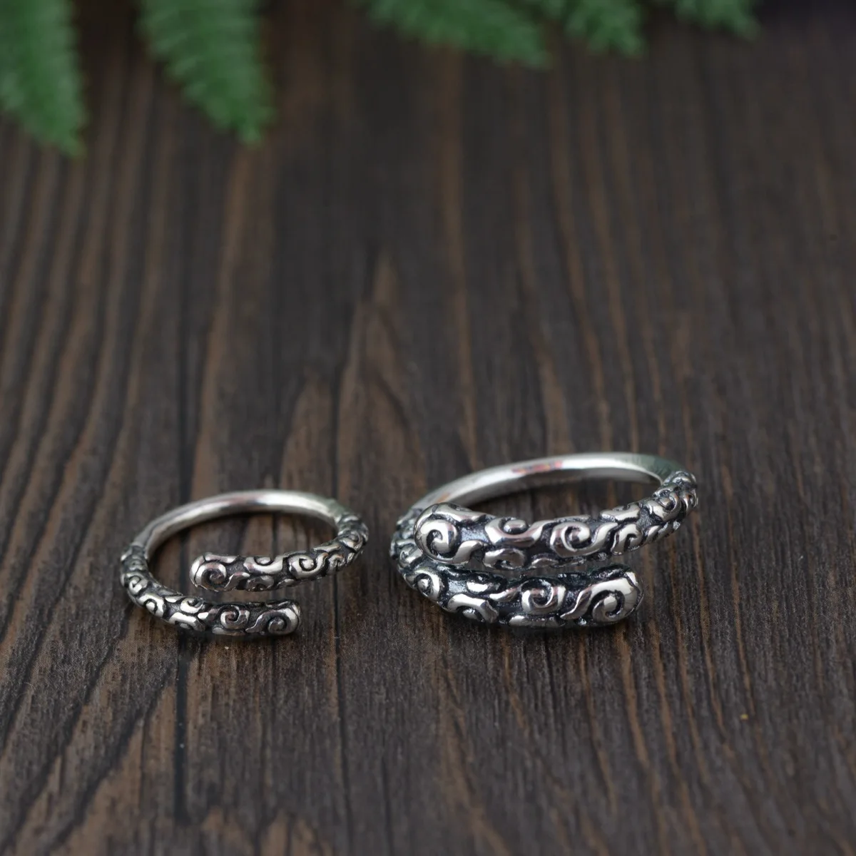 S990 Thai Silver Restoring Ancient Ways Process Great Shape Ring ...