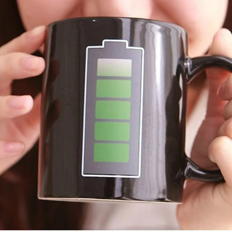Magic Heat Sensitive Mug Porcelain Water Hot Color Changing Coffee ...