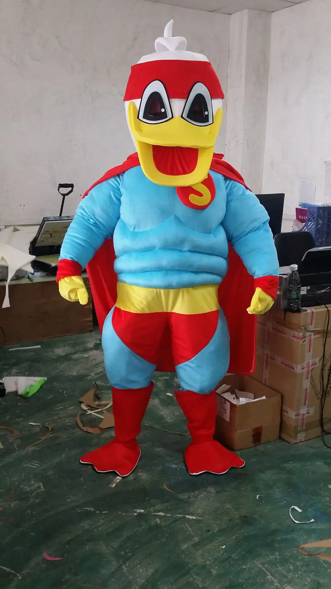 Superman Donald Duck Mascot Costumes Duck Cartoon Character Suit ...