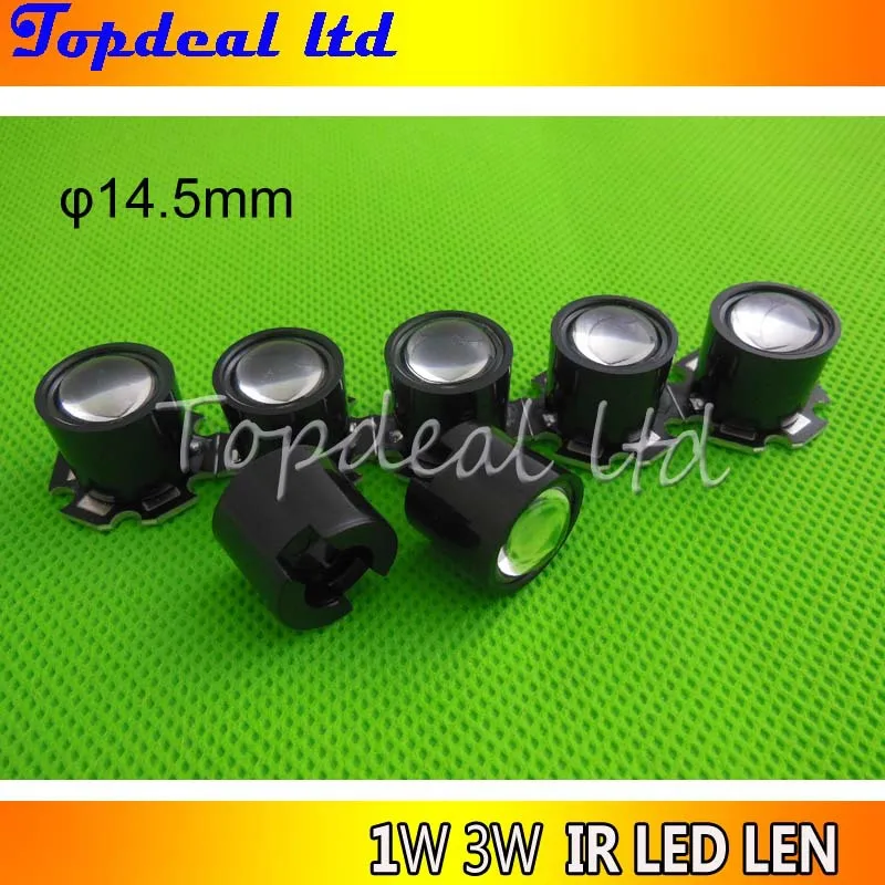 IR-1W-3W-High-Power-LED-lens-14-5mm-16mm-10degree-60degree-90degree-len ...