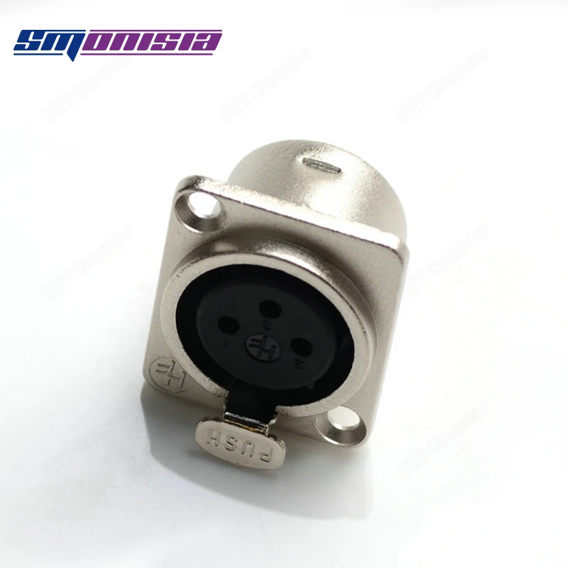 10 UDS 500 Uds 3Pins conector hembra XLR enchufe conector de micrófono ...