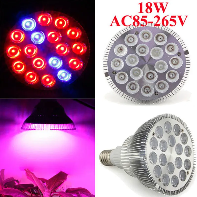 Par38 18w E27/b22 14 Red 4 Blue Ac85-265v Led Plant Grow Lamp Bulb ...