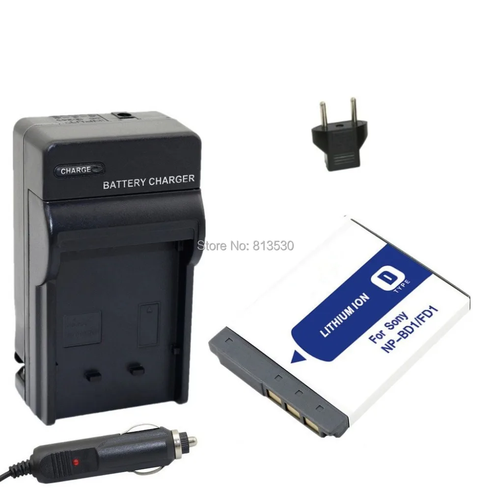 Cheap Price NP-FD1 NP-BD1 Battery+Charger for Sony Cybershot DSC-T2 DSC-G3 DSC-T70 DSC-T75 DSC ...