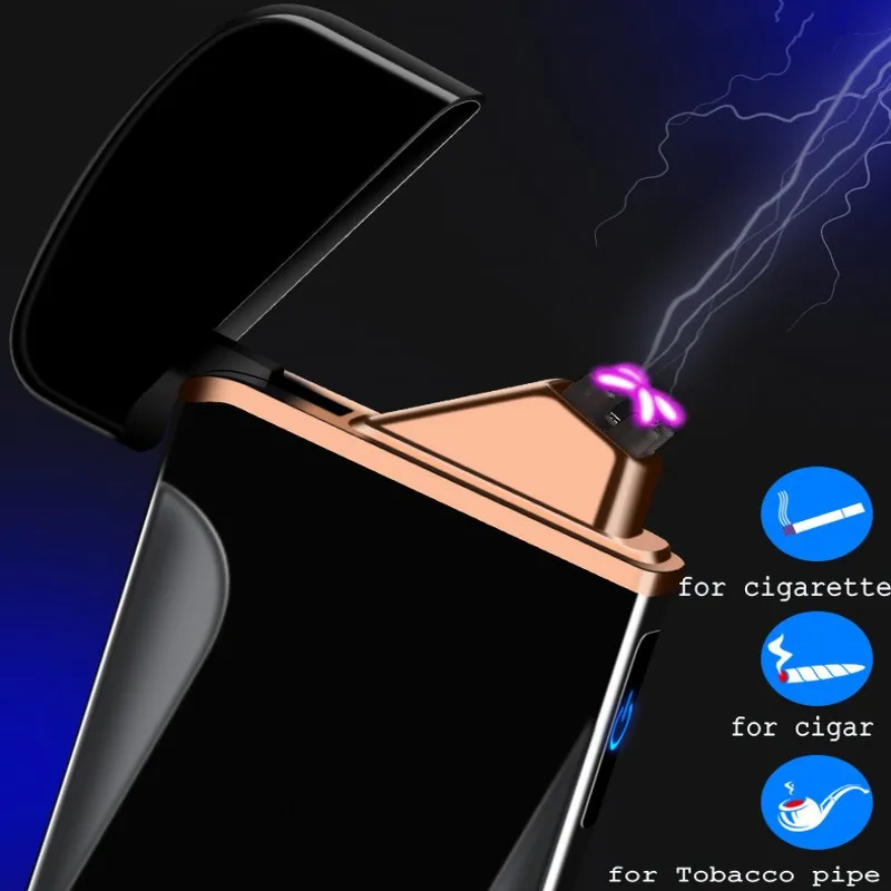New Electronic Arc Plasma Lighter USB Rechargeable Cigarette Lighters ...