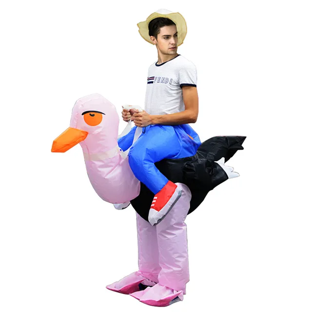 Halloween Costume Clothing Inflatable Red Cock Fancy Dress Adult Chub