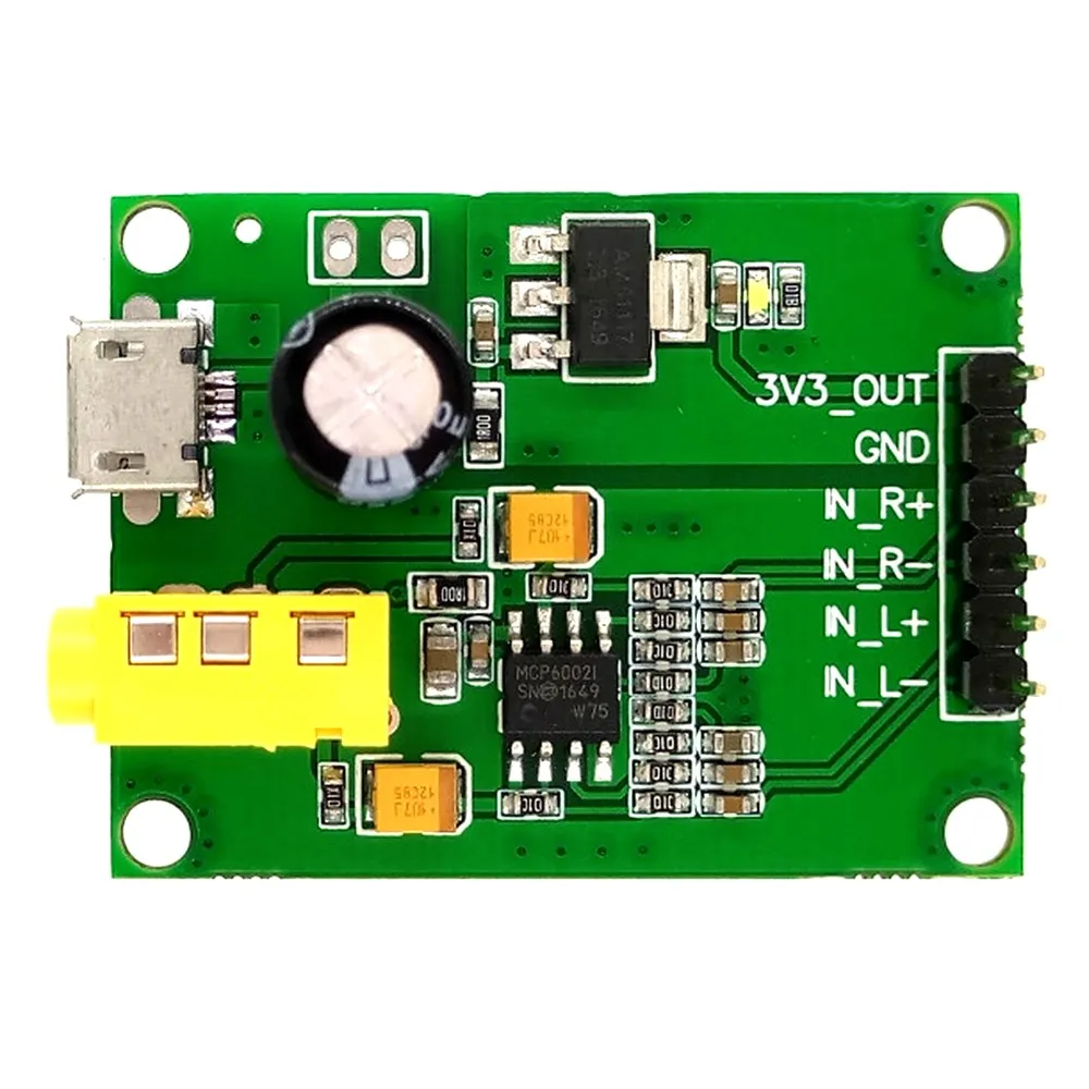 Mcp6002 Stereo Analog Audio Differential Differential Balance Input ...