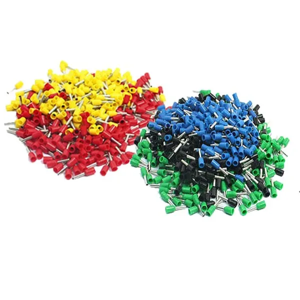 190 X E1508 Assorted Color Pre-insulated Ferrules Terminals For 16 Awg ...