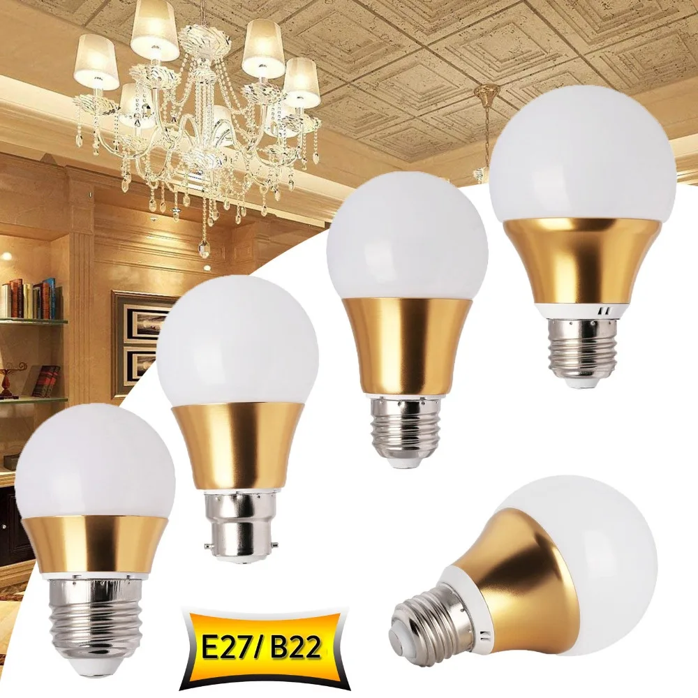 Led Lamp E27 Led Bulb Ac 110v 220v 230v 240v 9w 7w 5w 3w B22 Bayonet ...