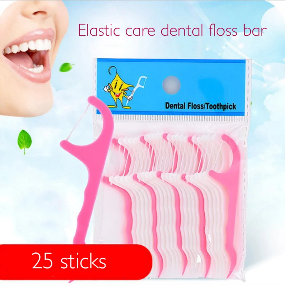 50pc disposable dental floss oral hygiene dental floss Interdental ...