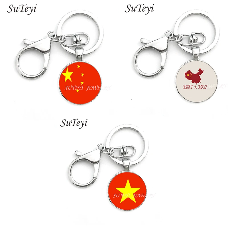 Hot Sale China Vietnam National Flag Keychain Silver Plated Keychains ...