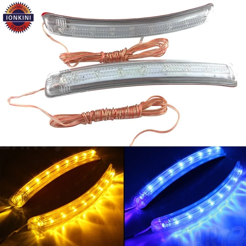 1 pair Universal car rear view Mirror turn signal light Car styling ...