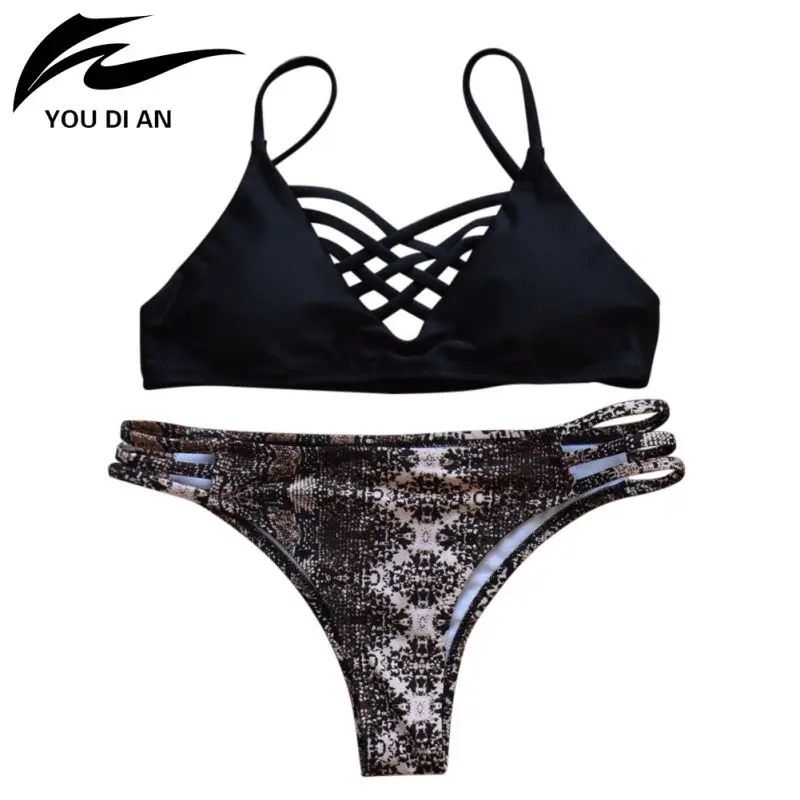 Sexy Women Halter Top Bikini Set Swimsuit Brazilian Bikini Push Up